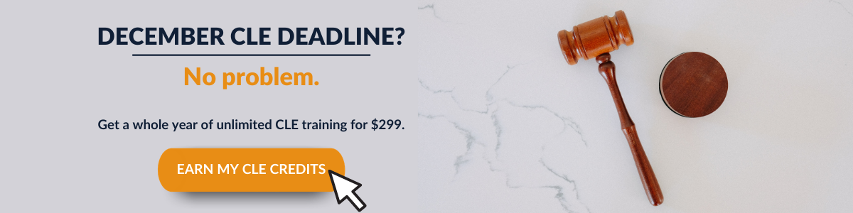 December 31st CLE Deadlines by State